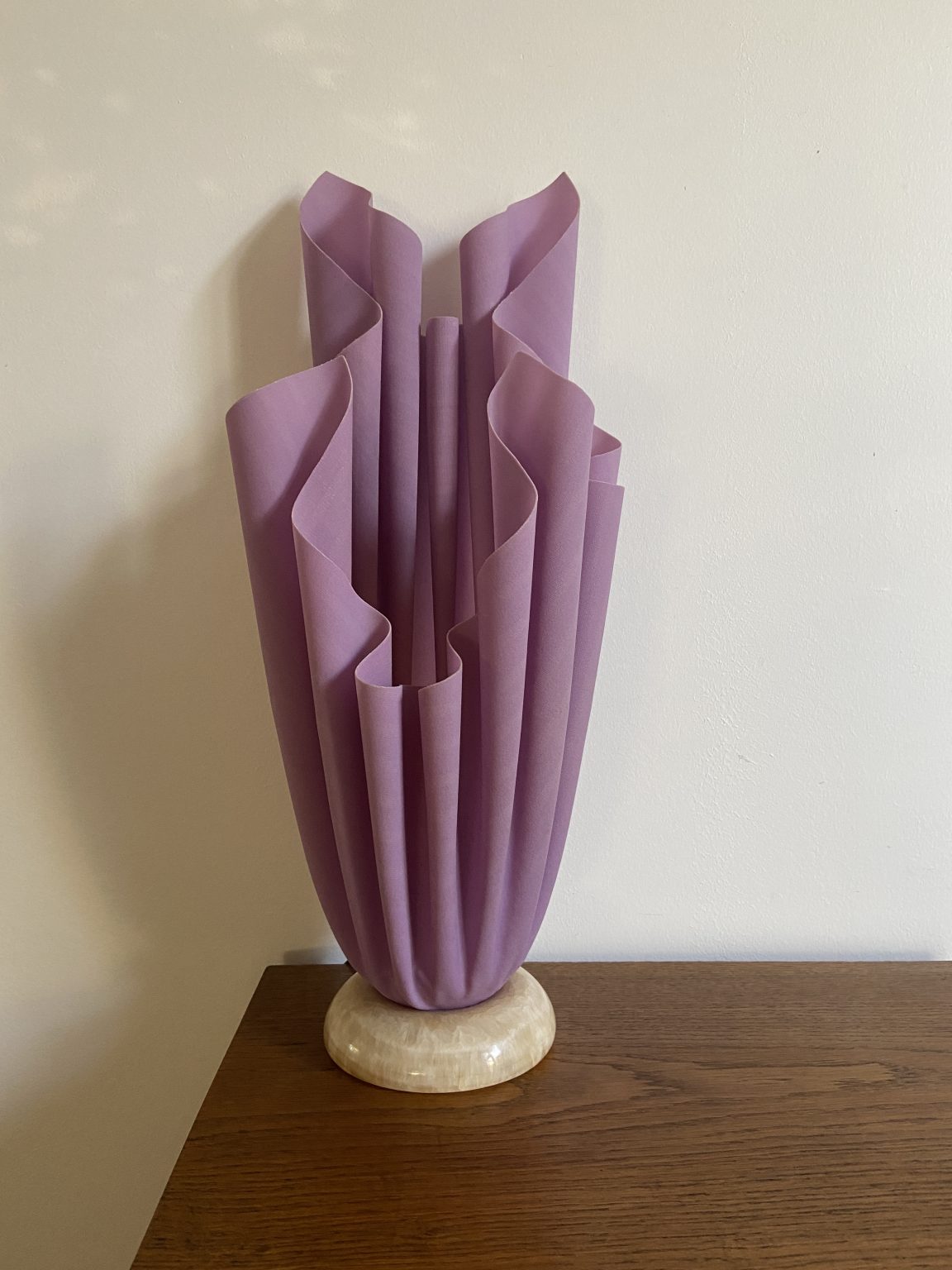 Grande LAMPE COROLLE VINTAGE Violette Style GEORGIA JACOB