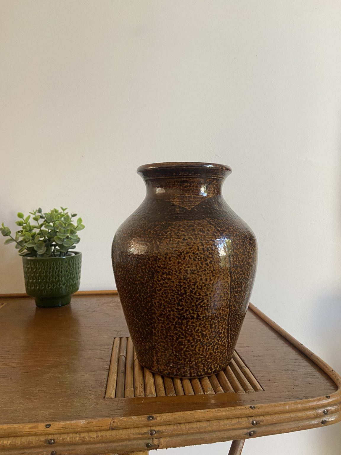 Potiche En Grès De La Borne Signée Jean Talbot Circa 1960