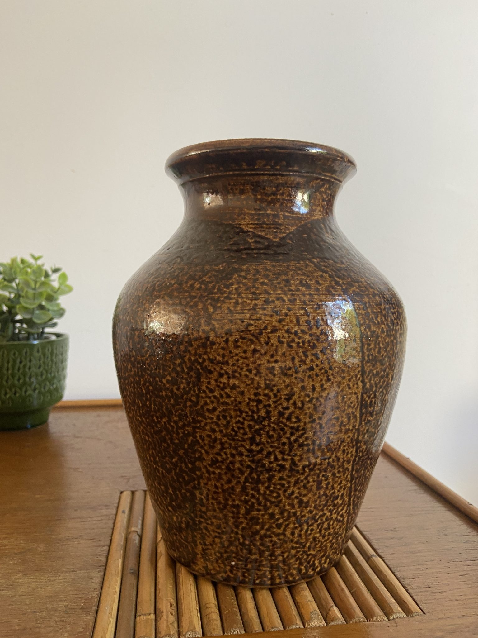 Potiche En Grès De La Borne Signée Jean Talbot Circa 1960