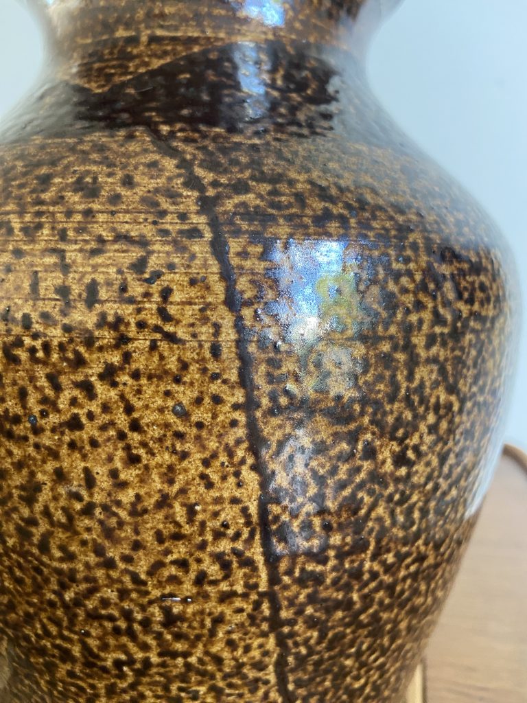 Potiche En Grès De La Borne Signée Jean Talbot Circa 1960