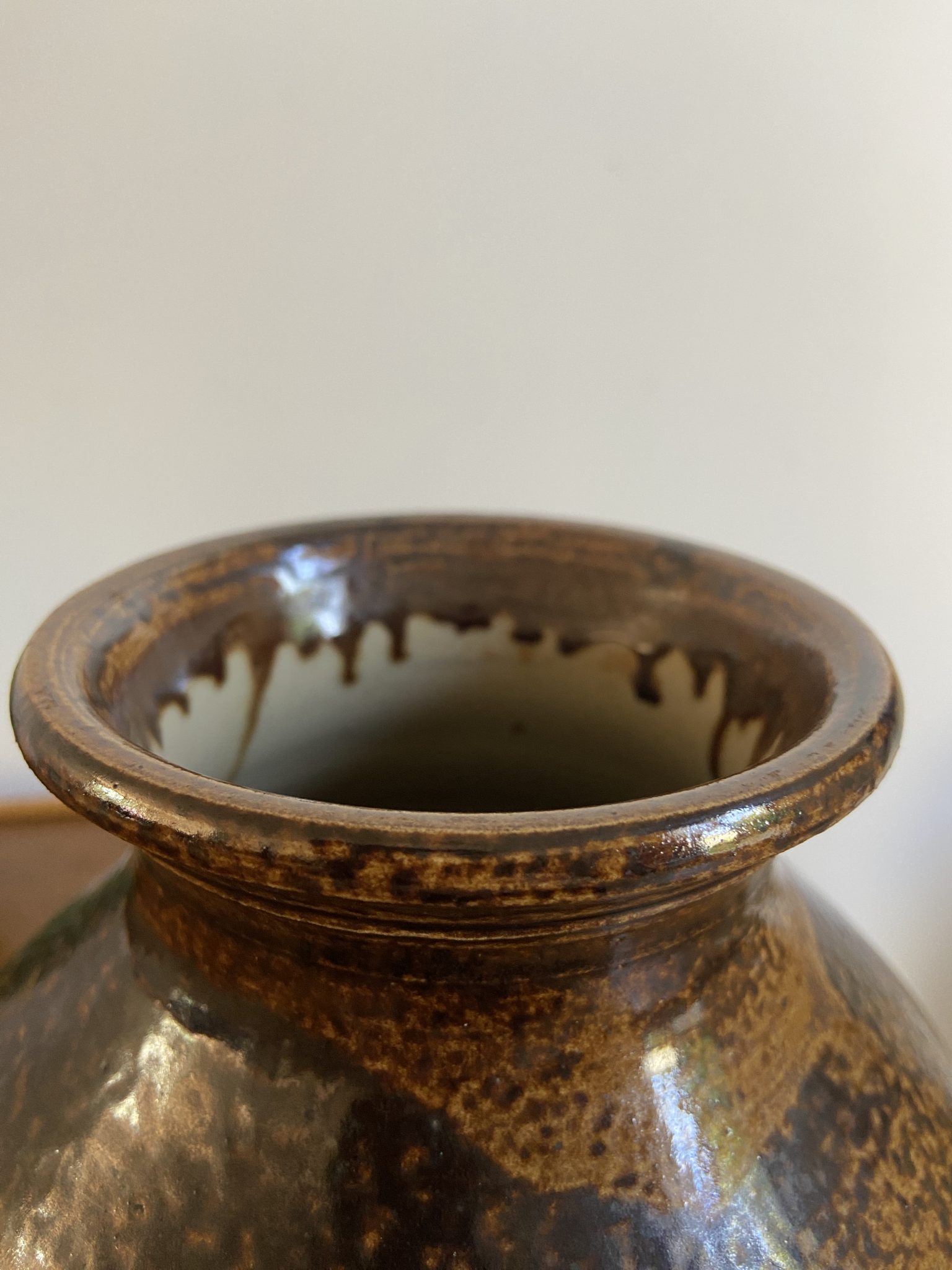 Potiche En Grès De La Borne Signée Jean Talbot Circa 1960