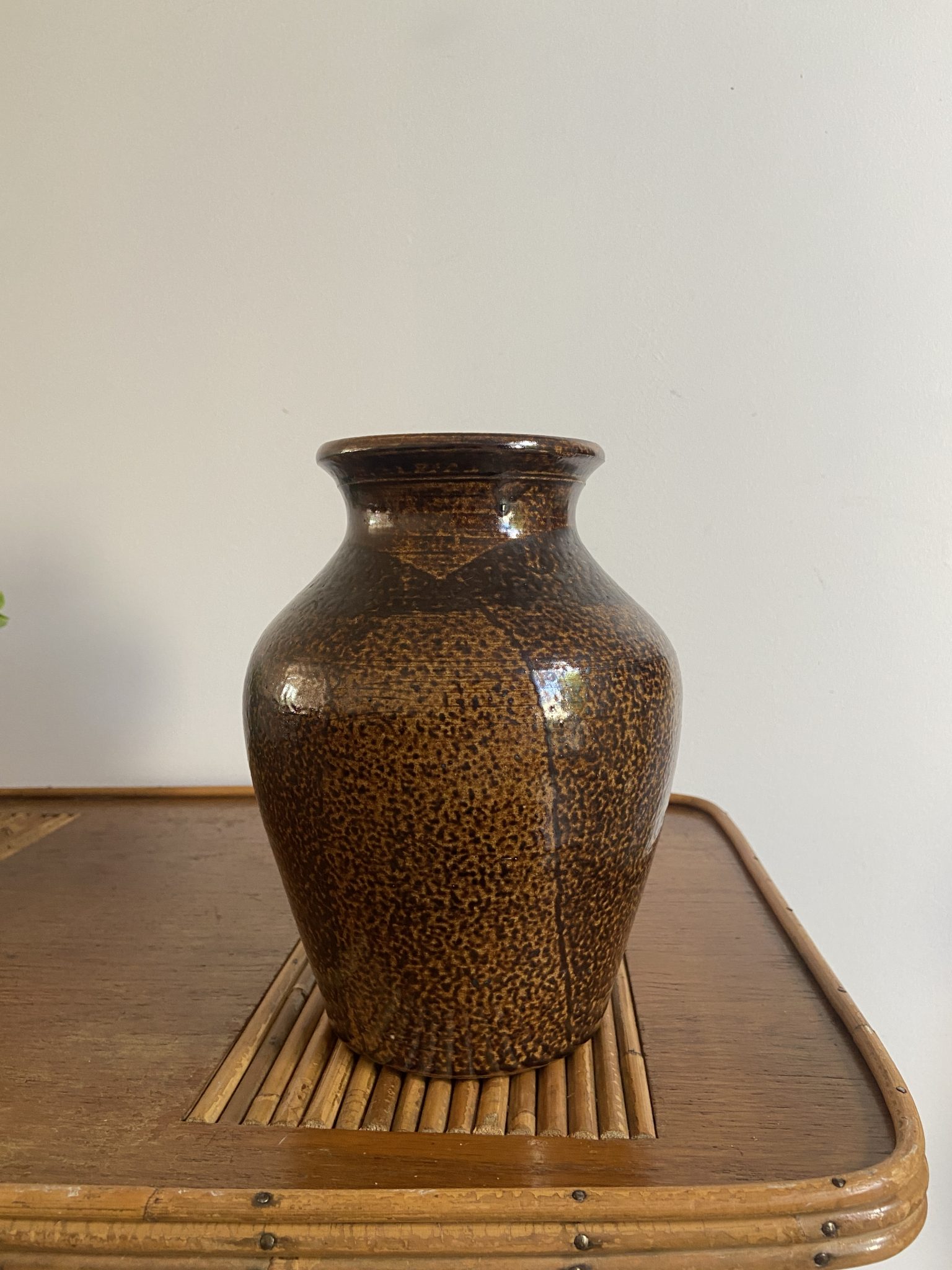 Potiche En Grès De La Borne Signée Jean Talbot Circa 1960