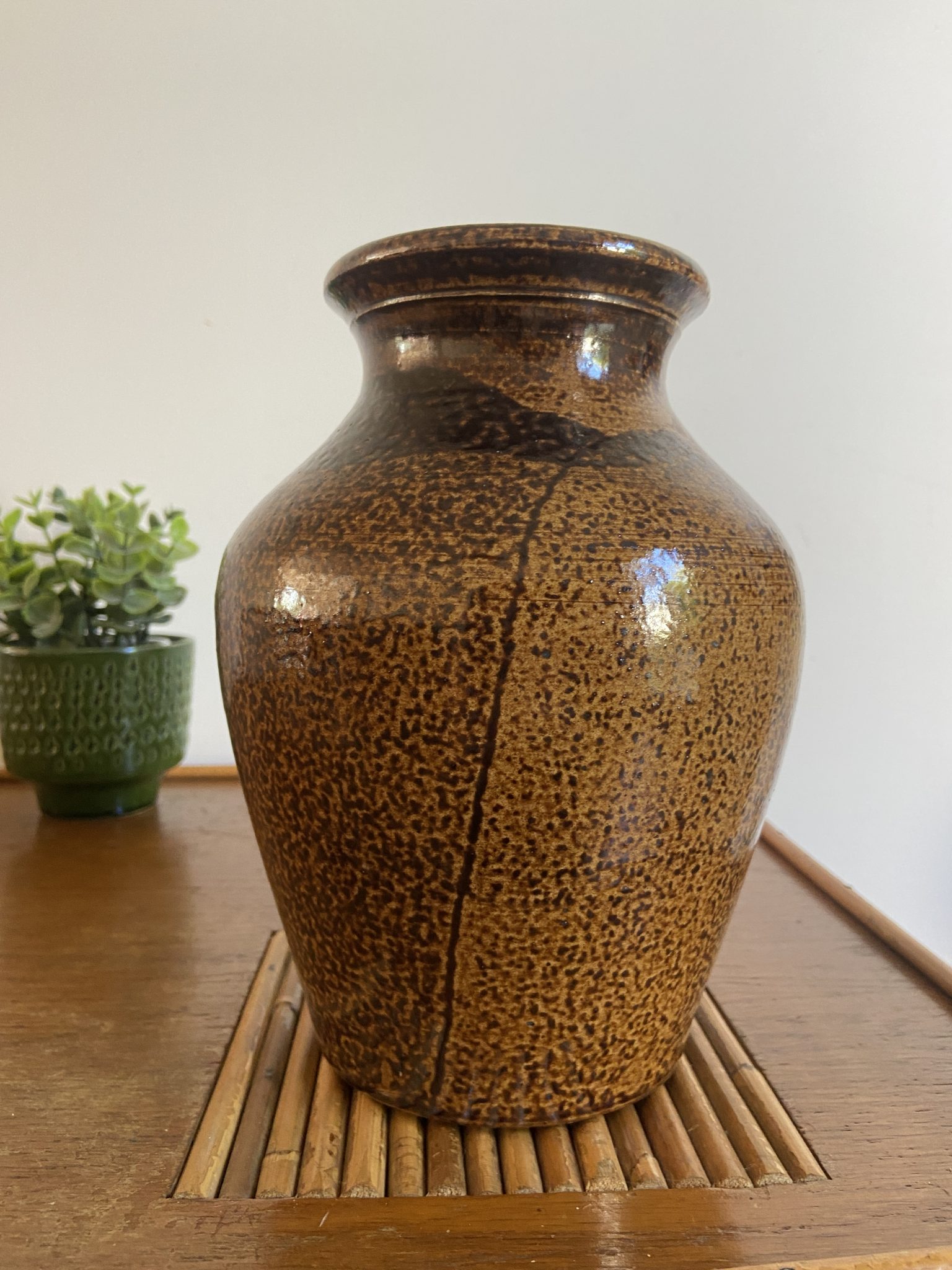 Potiche En Grès De La Borne Signée Jean Talbot Circa 1960