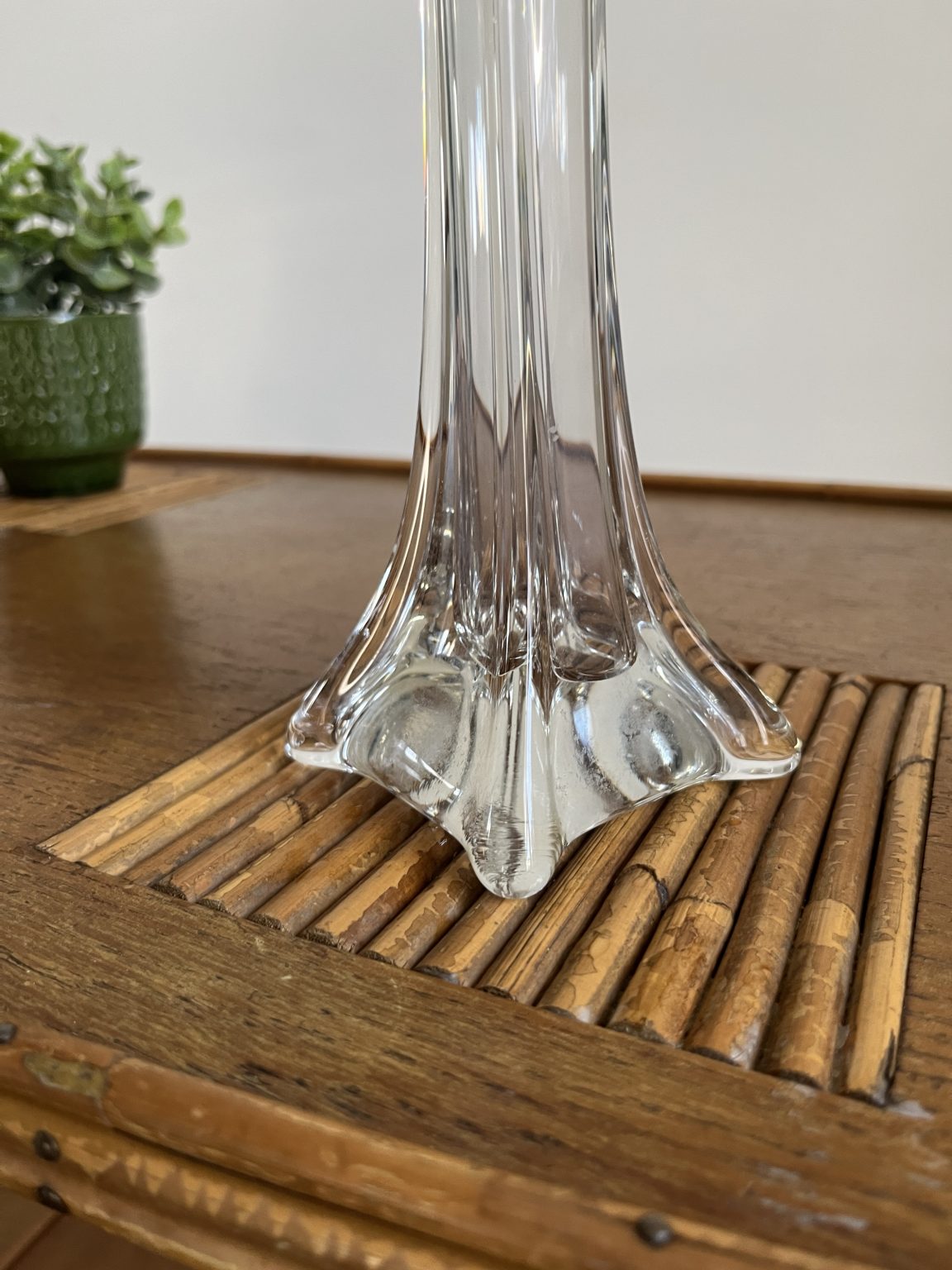 Soliflore En Verre Soufflé à La Bouche